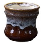 Dark Brown Ceramic Decorative Plant Pot - Buy Online |Trivandrum Gardentech